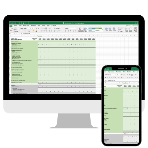 Simple Cash Flow Forecasting Template in Excel | 13 Week Cash Flow